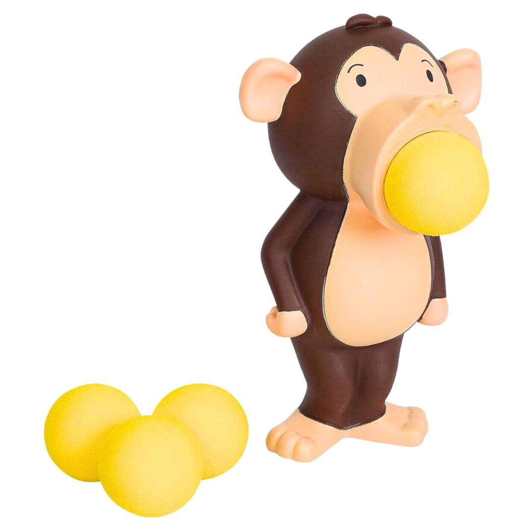 Monkey Popper Toy | Foam Ball Launcher - Safe & Fun for Kids